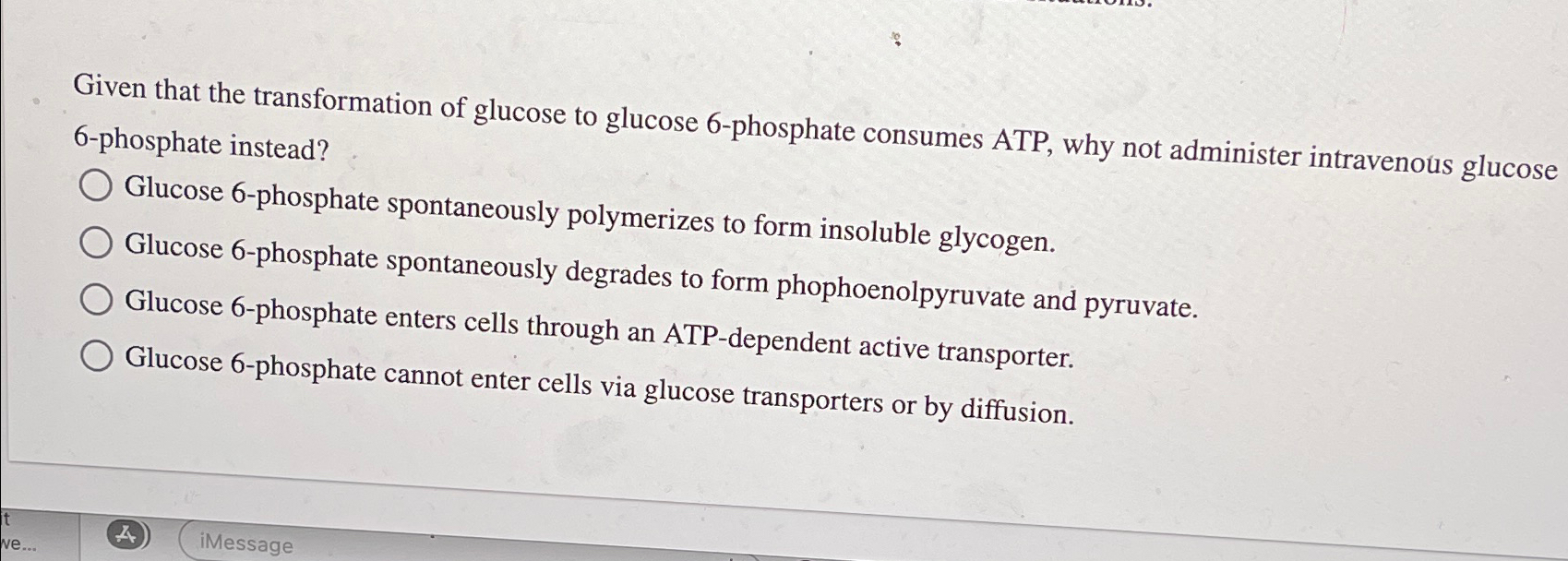 Solved Given that the transformation of glucose to glucose | Chegg.com