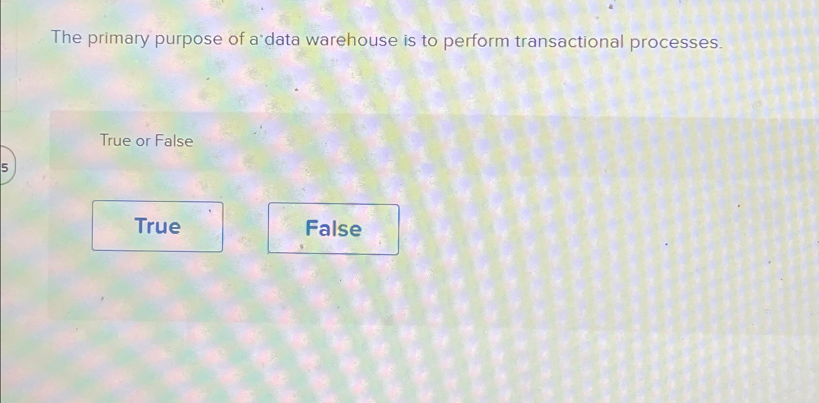 Solved The primary purpose of a data warehouse is to perform | Chegg.com