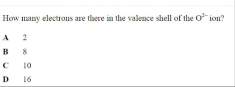 Solved How many electrons are there in the valence shell of | Chegg.com