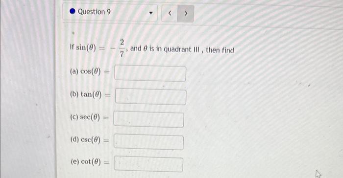 Solved θ=3−5πFrom the information given, find the quadrant | Chegg.com