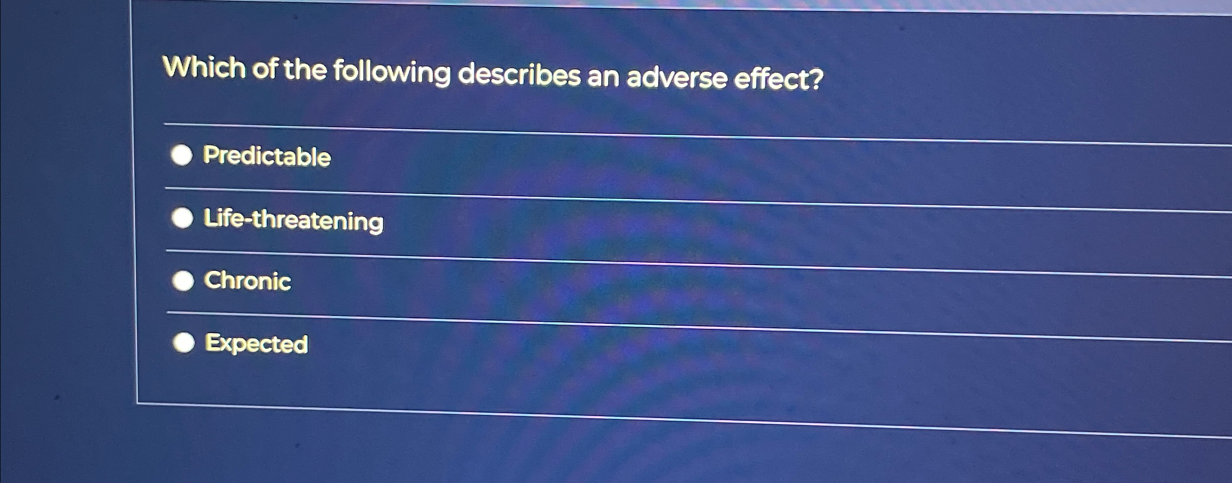 Solved Which of the following describes an adverse | Chegg.com