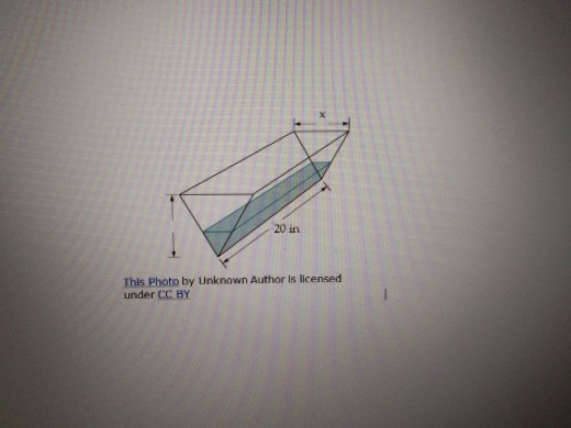 Solved The cross section of a trough is in the shape of an | Chegg.com