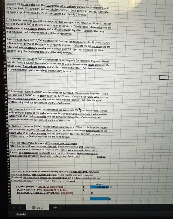 Solved 3. Calculate the future value and the future value of | Chegg.com