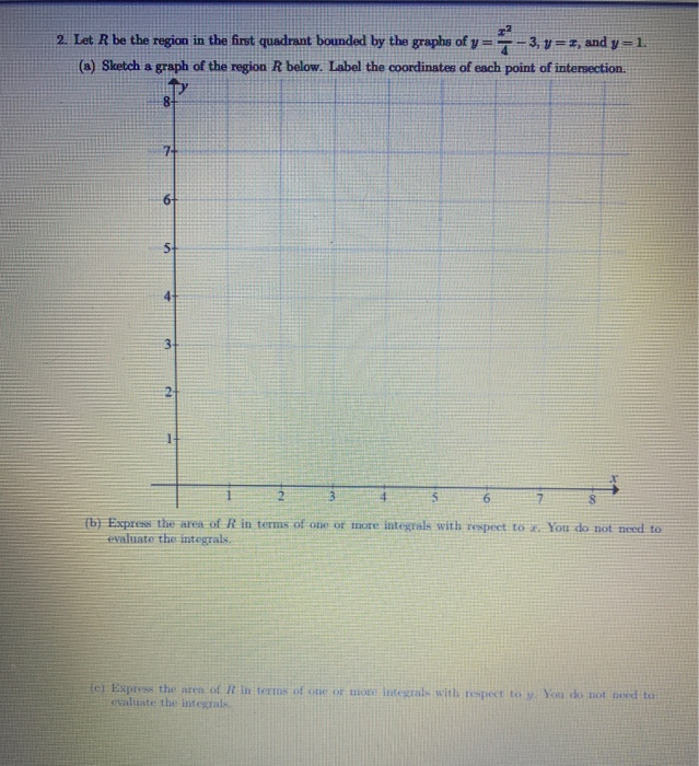 Solved 2. Let R be the region in the first quadrant bounded | Chegg.com