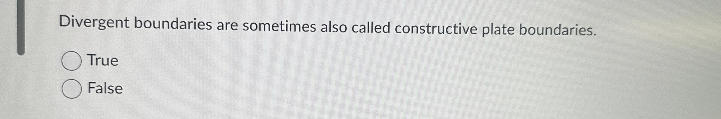 Solved Divergent boundaries are sometimes also called | Chegg.com