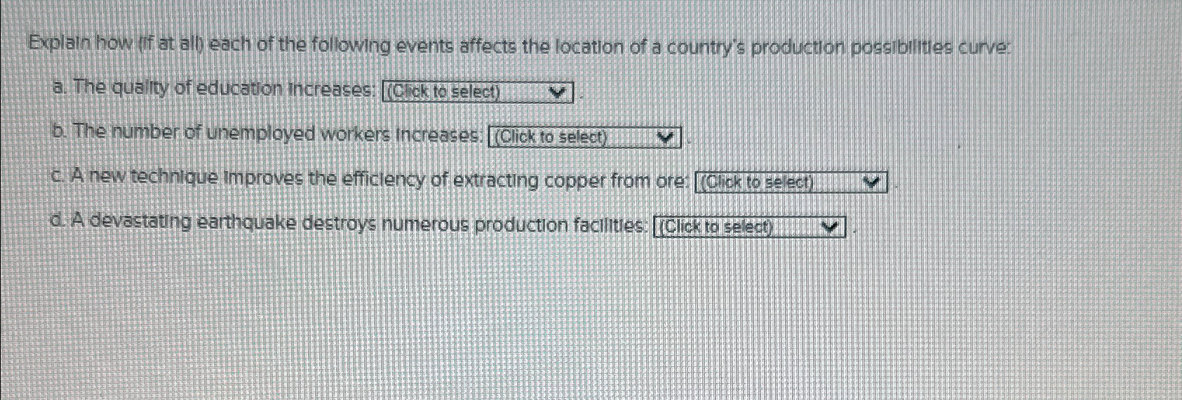 Solved Explain how if at ally each of the following events | Chegg.com