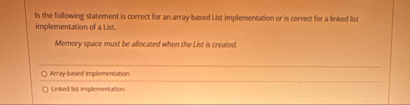 Solved Is the following statement is correct for an | Chegg.com