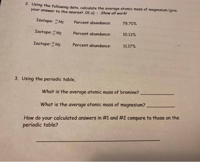Solved 2. Using the following data, calculate the average | Chegg.com