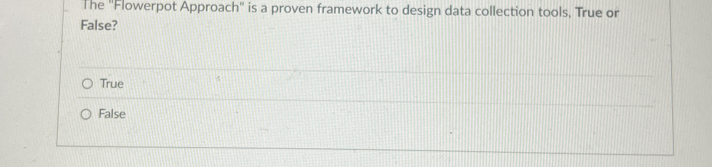Solved The "Flowerpot Approach" is a proven framework to | Chegg.com
