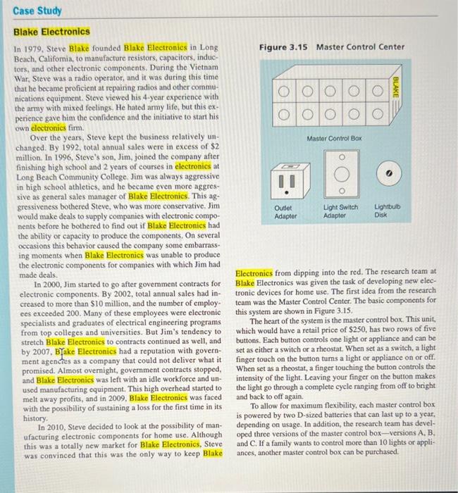 Solved Please Help with Chapter 3 Case Study - Blake | Chegg.com