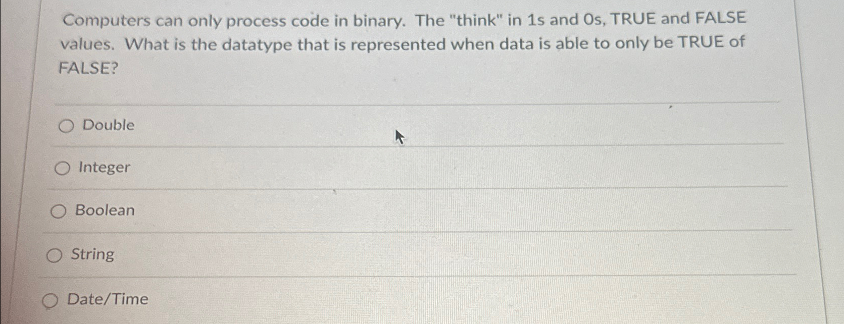 Solved Computers can only process code in binary. The | Chegg.com
