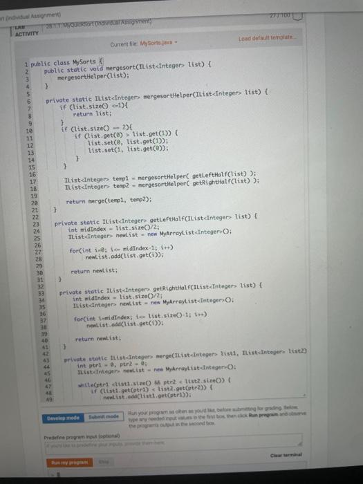 Solved Required Skills inventory - impleinent a quicksont | Chegg.com