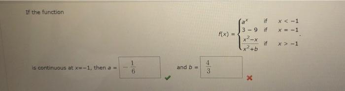 Solved If the function f(x)=⎩⎨⎧ax3−9x2+bx2−x if if if | Chegg.com