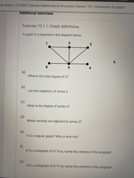 Solved My library > CS 2300: Discrete Mathematical | Chegg.com