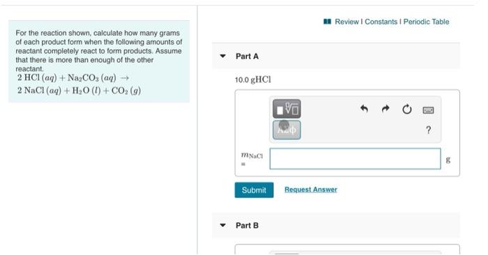 Solved A Review Constants 1 Periodic Table Part A For the | Chegg.com