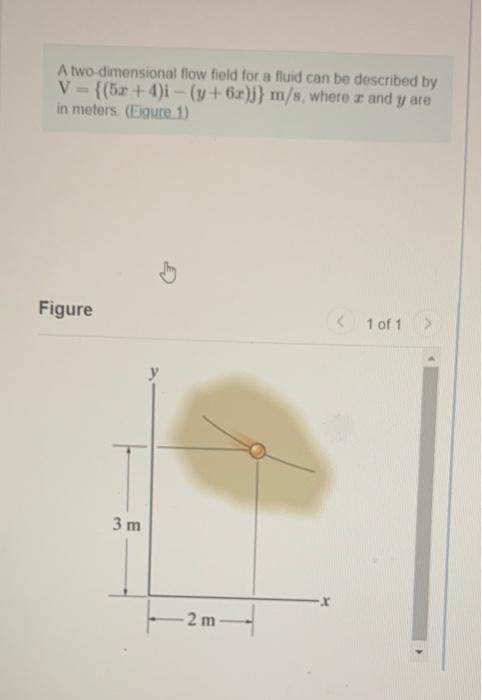 Solved A two-dimensional flow field for a fluid can be | Chegg.com
