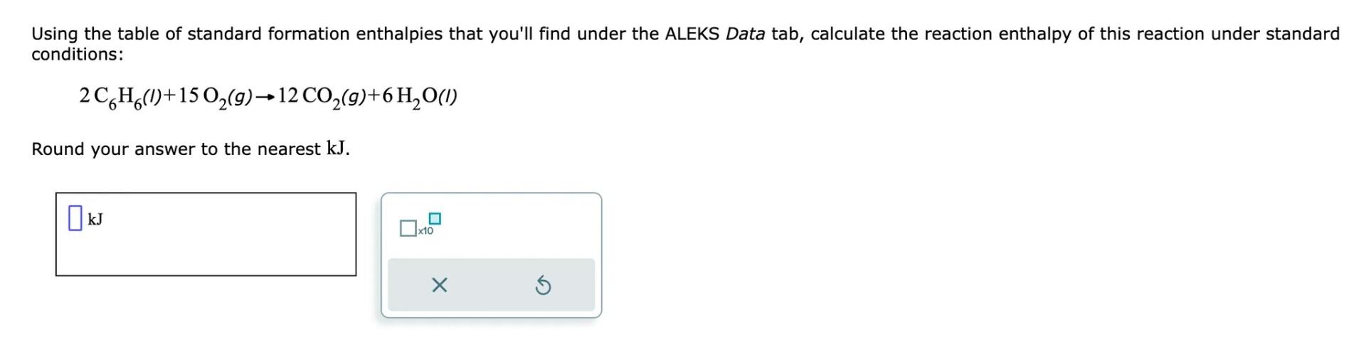Solved Using the table of standard formation enthalpies that | Chegg.com