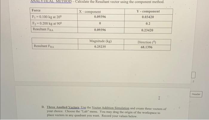 checking the Sum box and record below.B. Thrse | Chegg.com