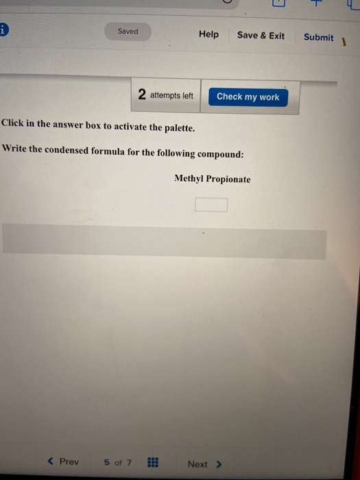 Solved Saved Help Save & Exit Submit 2 attempts left Check | Chegg.com