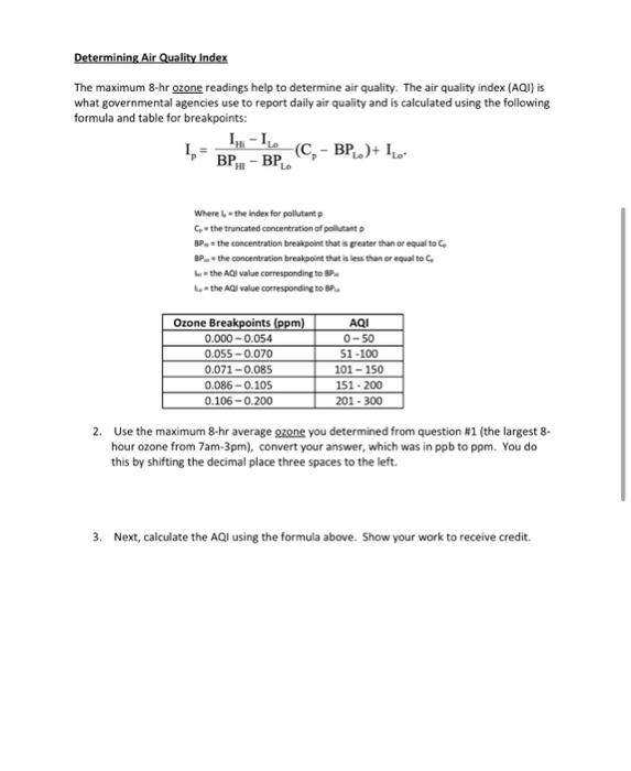Solved Lab: Air Pollution Legisiation regulates the maximum | Chegg.com