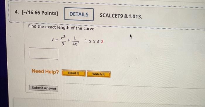 Solved Consider the following curve. y=32x3/2,0≤x≤1 Set up | Chegg.com