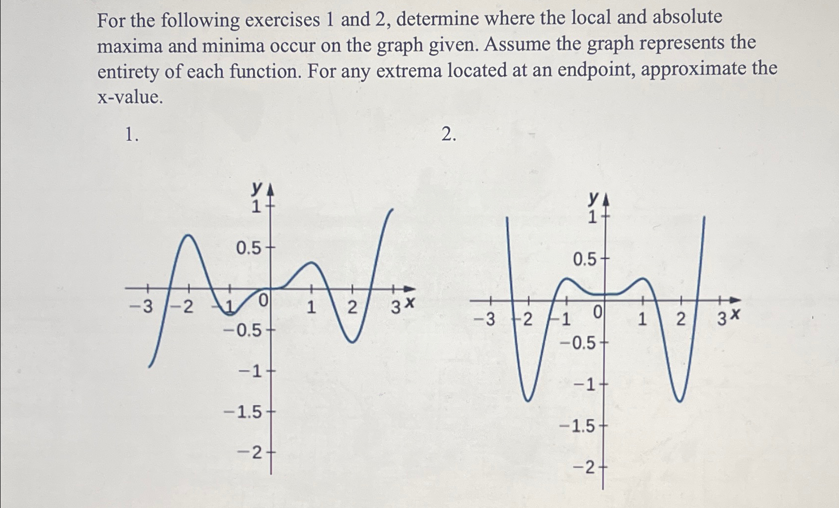 Solved For The Following Exercises 1 ﻿and 2 ﻿determine