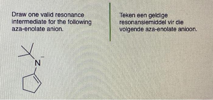 Solved Draw one valid resonance intermediate for the | Chegg.com