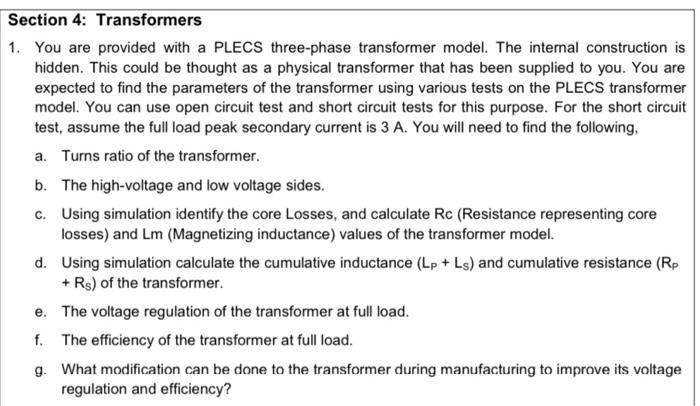 Solved Section 4: Transformers 1. You are provided with a | Chegg.com