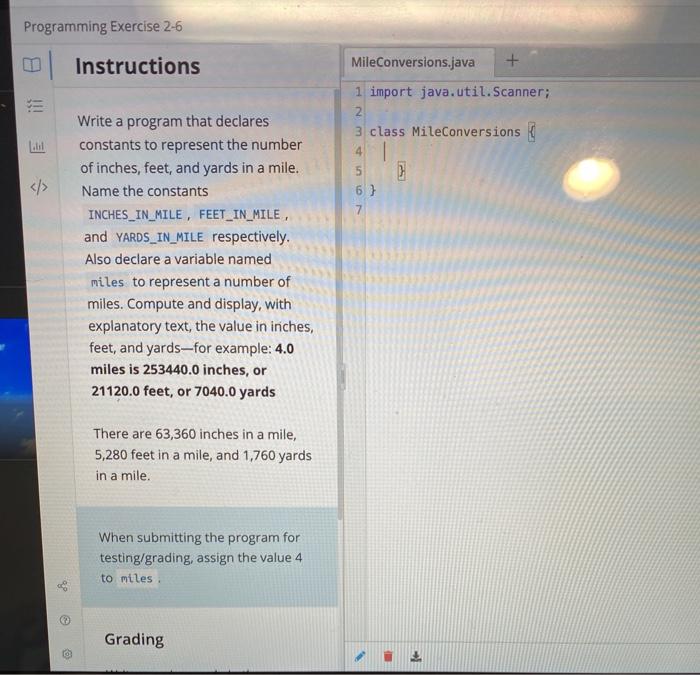 Solved Programming Exercise 2-6 Instructions | Chegg.com