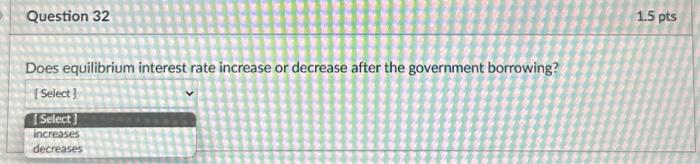 Solved Does equilibrium interest rate increase or decrease | Chegg.com