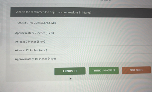 Solved What is the recommended depth of compressions in | Chegg.com