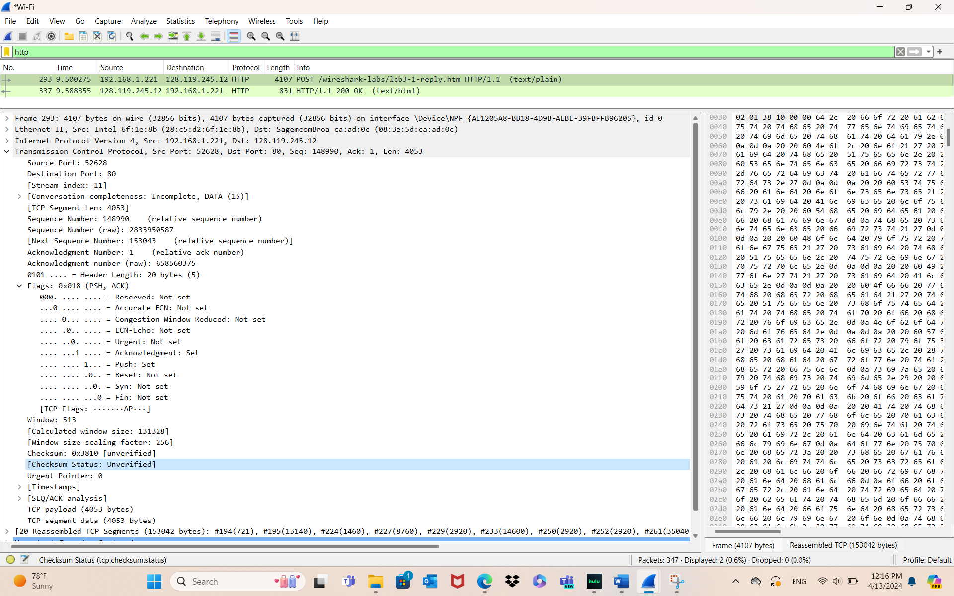Solved 5. ﻿What is the sequence number of the TCP segment | Chegg.com
