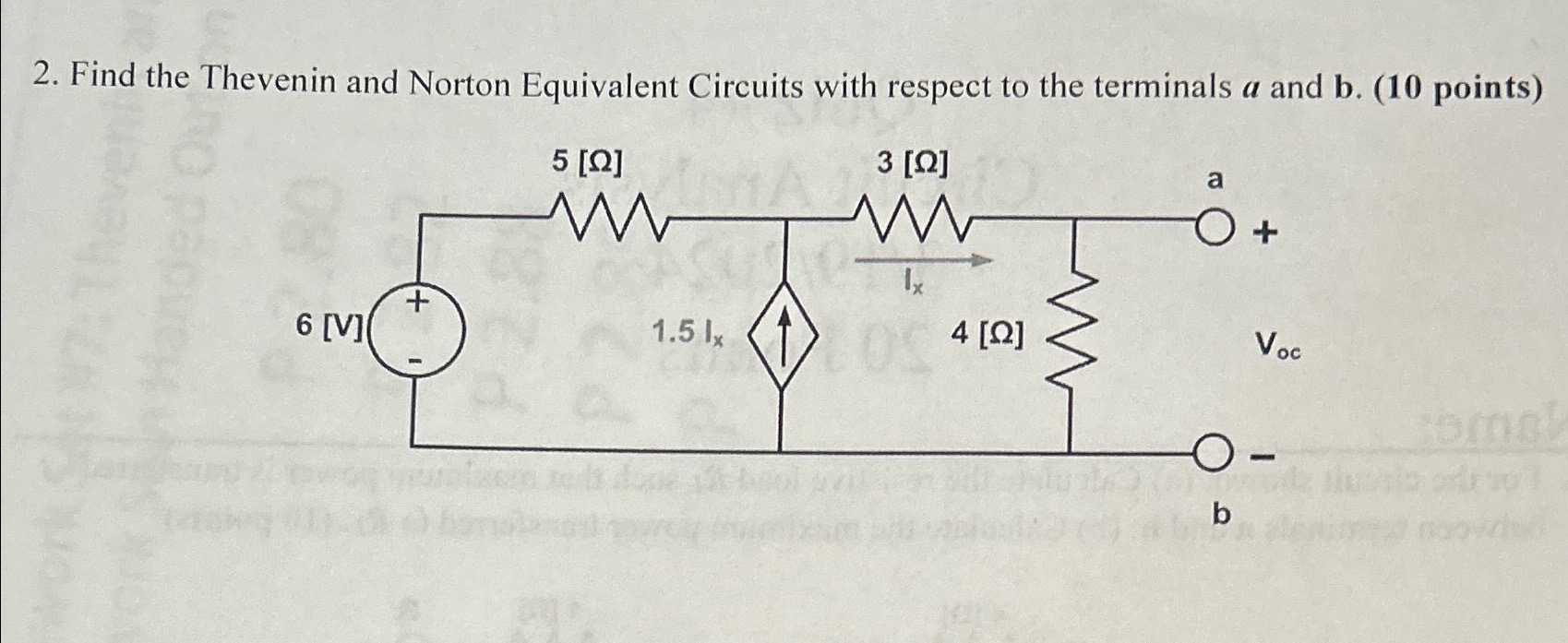 Solved Find the Thevenin and Norton Equivalent Circuits with | Chegg.com