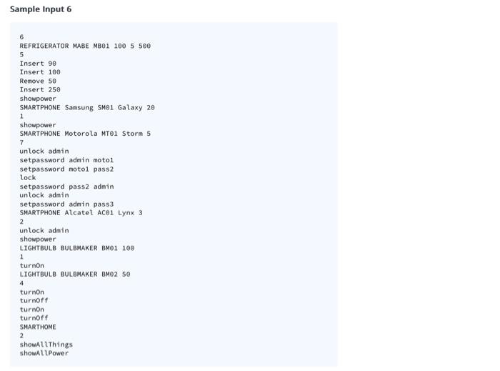 Solved The expect input and output is attached. Please | Chegg.com