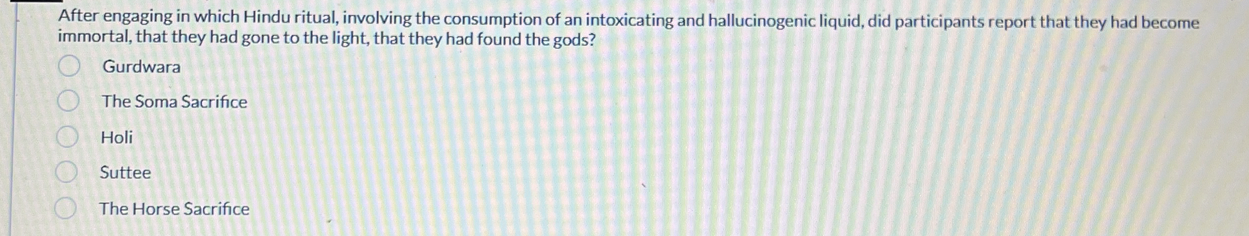 Solved After engaging in which Hindu ritual, involving the | Chegg.com