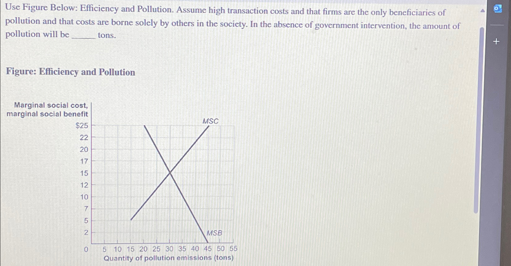 Solved Use Figure Below: Efficiency and Pollution. Assume | Chegg.com Solved Use Figure Below: Efficiency and Pollution. Assume | Chegg.com
