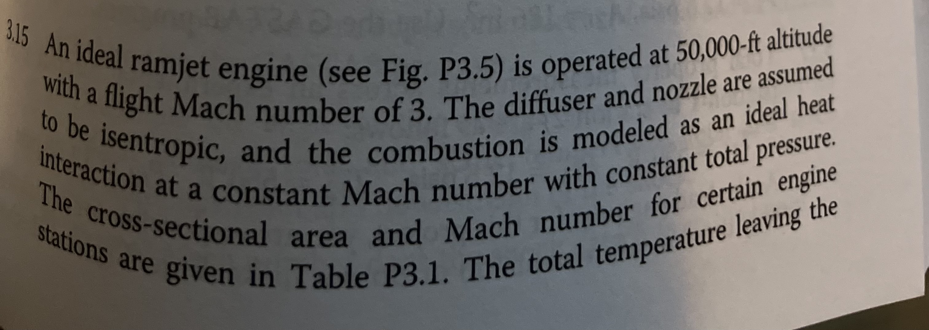 [Solved]: ^((3)/(5)) An ideal ramjet engine (see Fig. P3.5