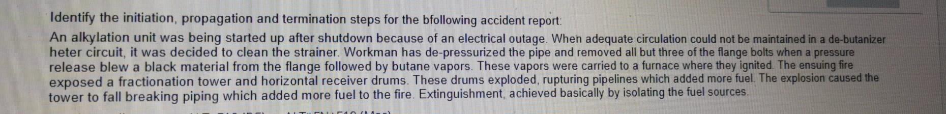 Solved Identify the initiation, propagation and termination | Chegg.com