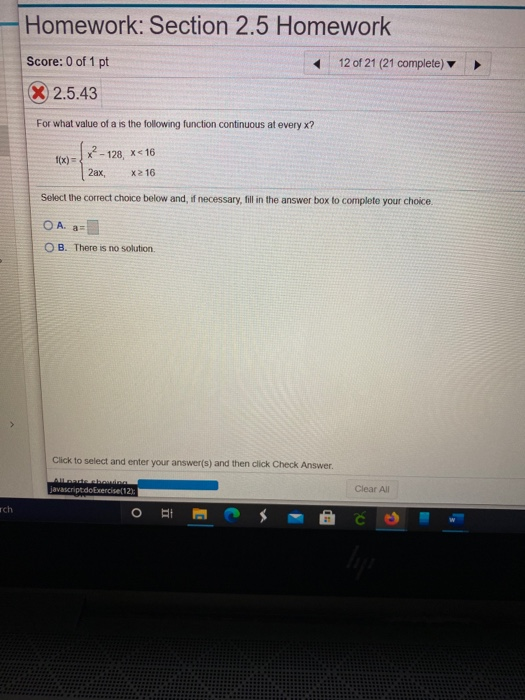 Solved Homework: Section 2.5 Homework Score: 0 of 1 pt 12 of | Chegg.com