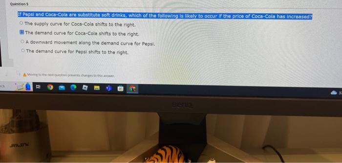 Solved If Pepsi and Coca-Cola are substitute soft drinks, | Chegg.com