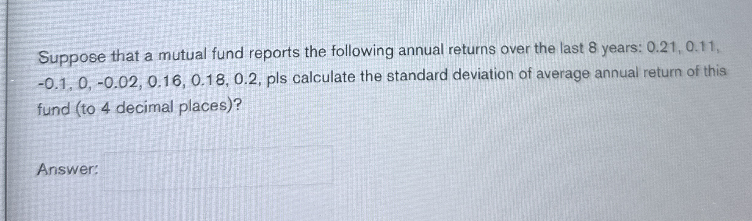 Solved Suppose that a mutual fund reports the following | Chegg.com