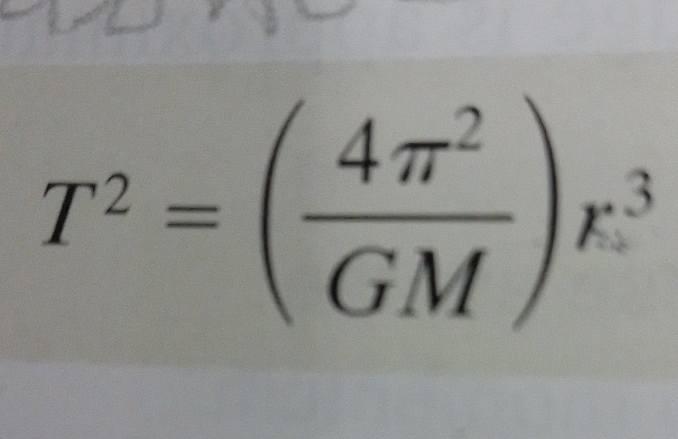 Solved T {2} Left Frac{4 Pi {2}}{g M} Right