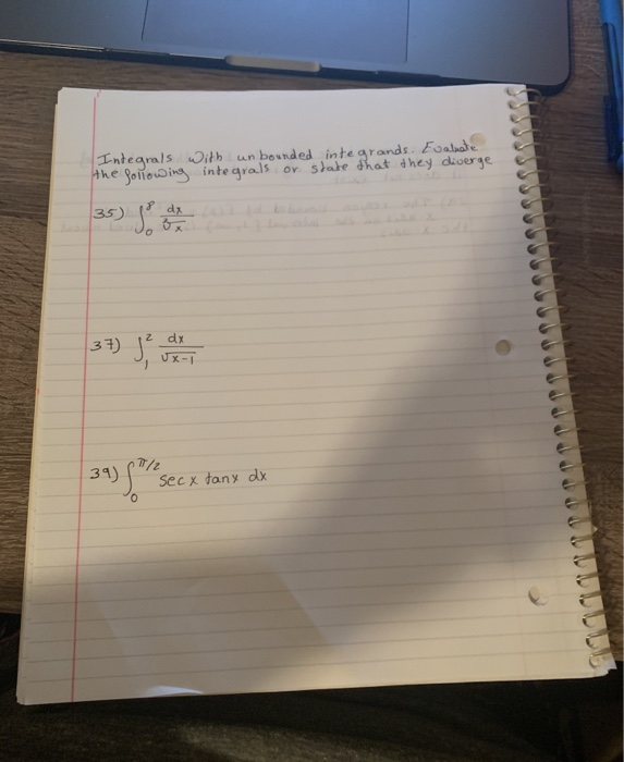 Solved Integrals with unbounded integrands. Evaluate the | Chegg.com