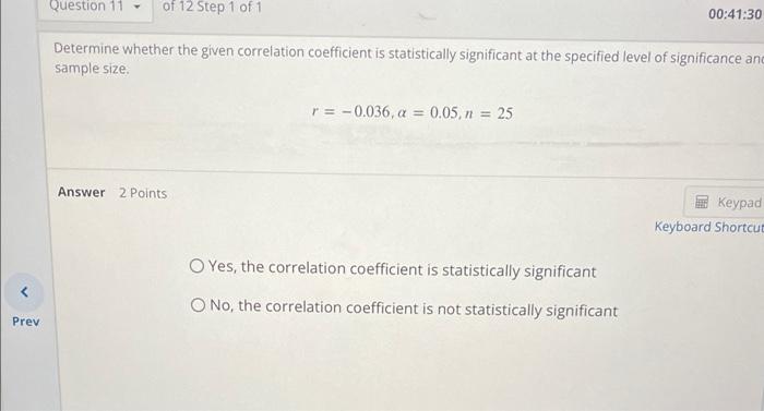 Solved Determine Whether The Given Correlation Coefficient