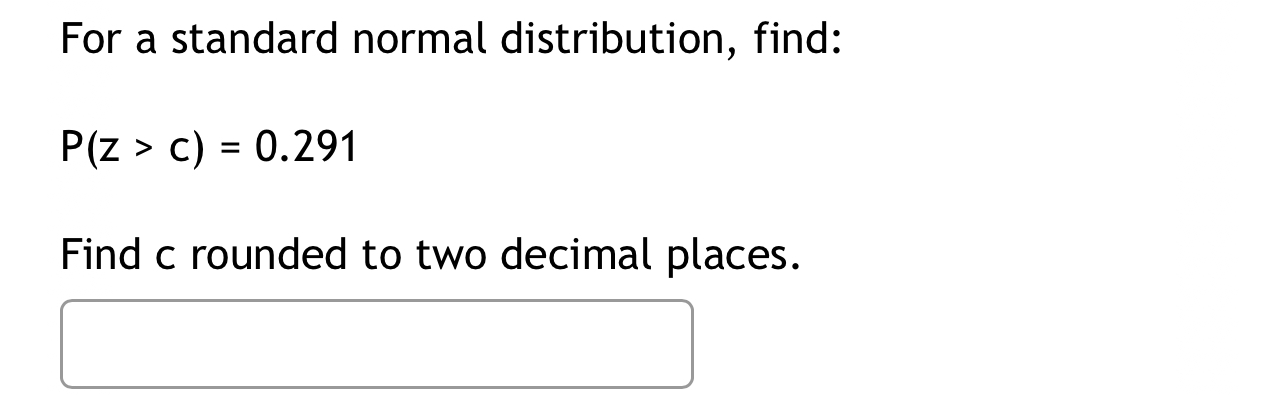 Solved For a standard normal distribution, | Chegg.com