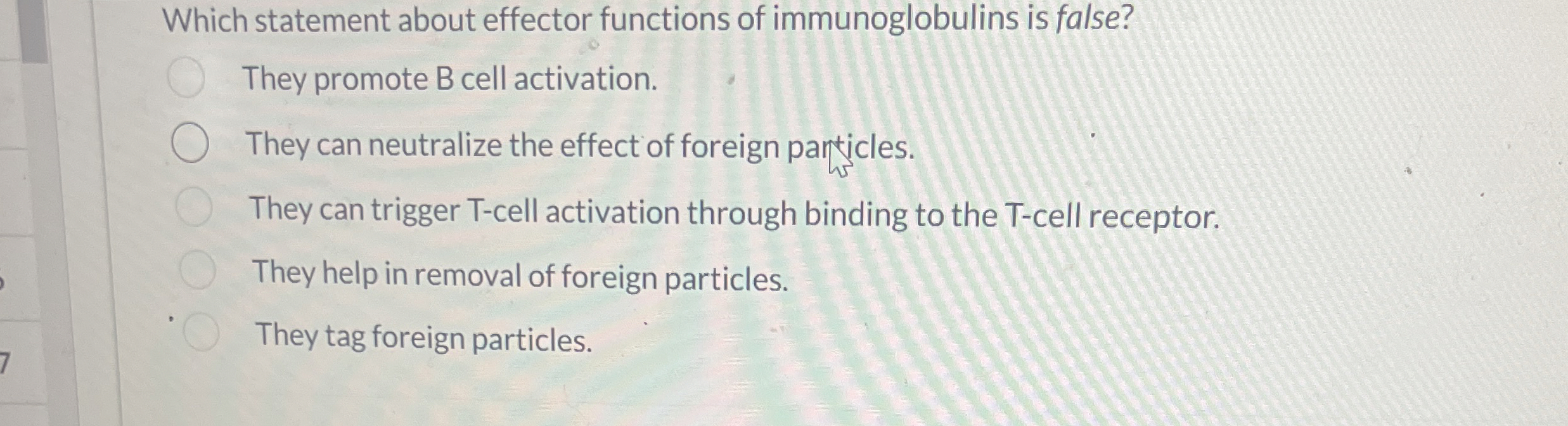 Solved Which statement about effector functions of | Chegg.com