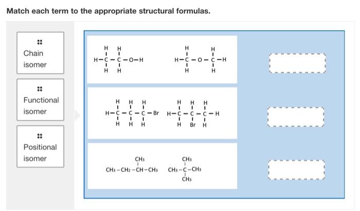 Solved Match each term to the appropriate structural | Chegg.com
