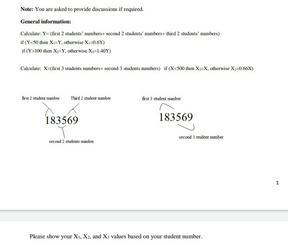 Solved Note: You are asked to provide discussions if | Chegg.com