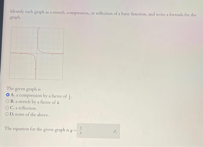 Solved I only need help with "the equation for the given | Chegg.com