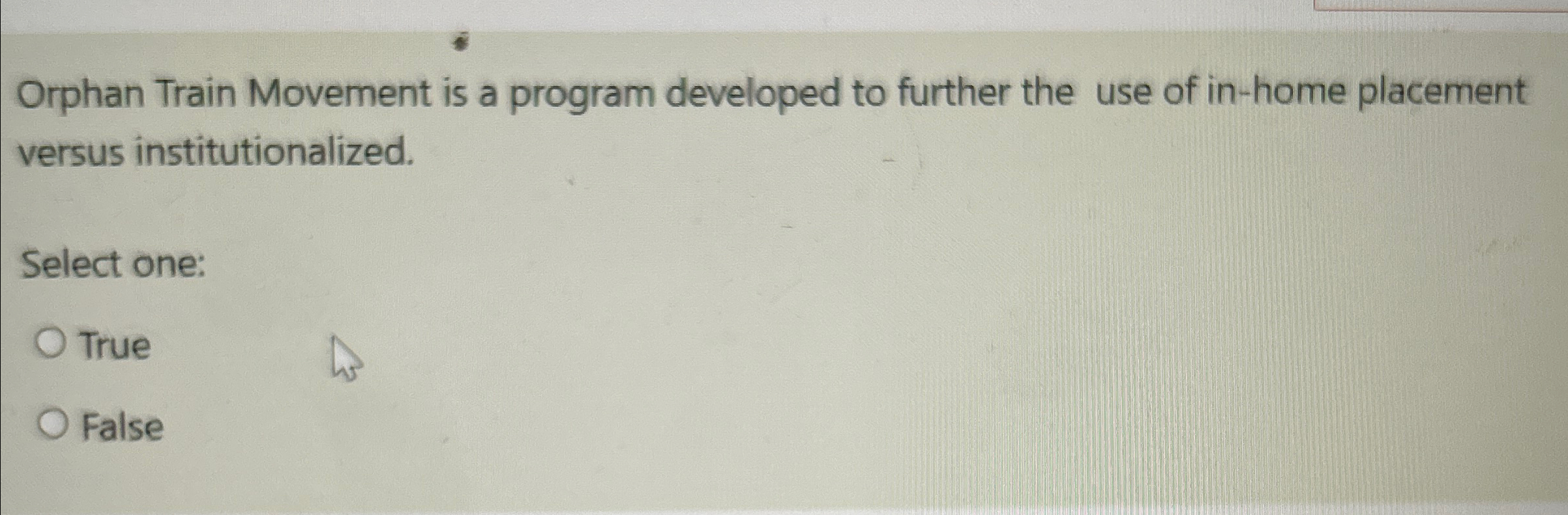 Solved Orphan Train Movement is a program developed to | Chegg.com